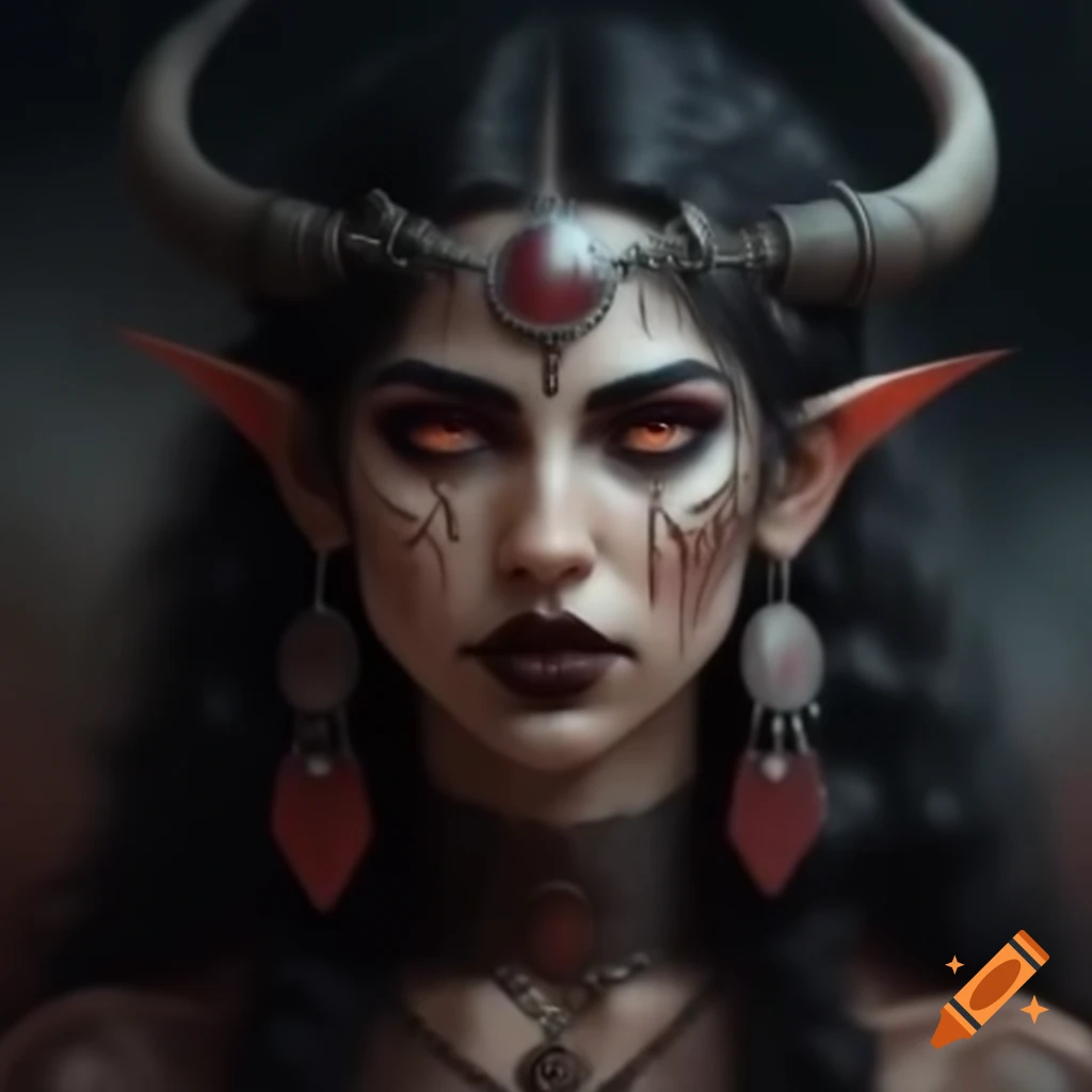 Portrait of a 17th-century vampire from India with silver eyes and ...