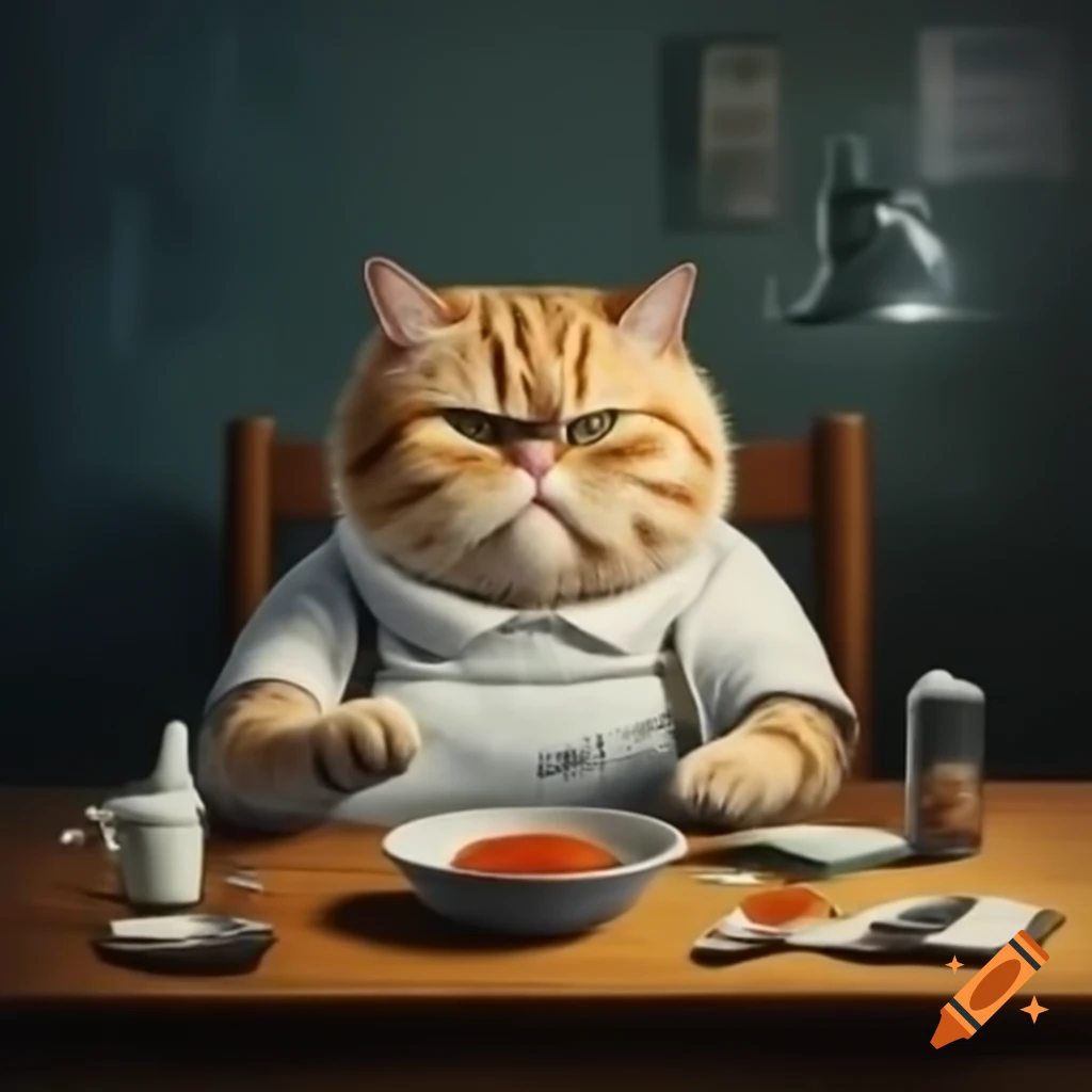 Melancholic story about Marmalade the cat mourning his wife Snowdrop on ...