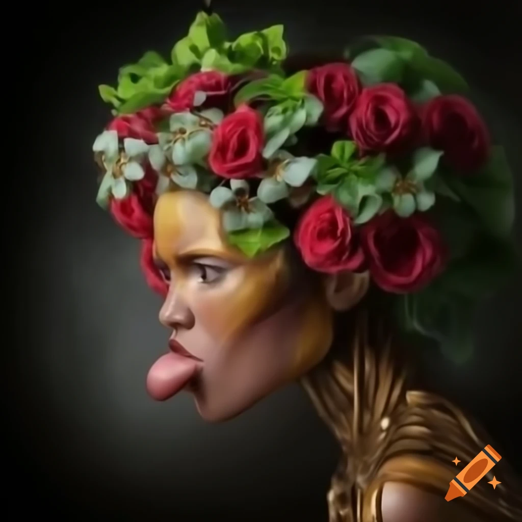 Bioengineered woman in biopunk style, elegant and futuristic on Craiyon