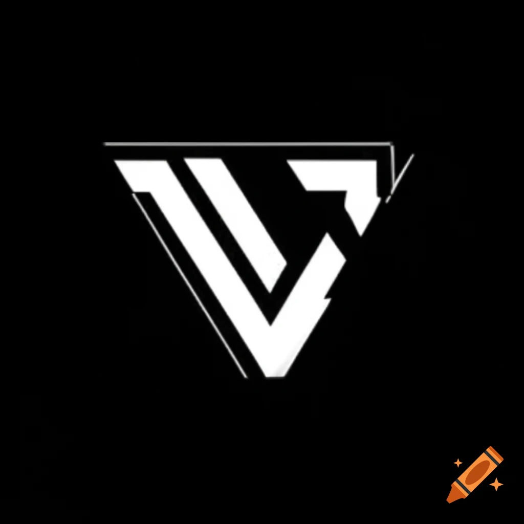 Stylized 'V' design in white on black background for profile picture on ...