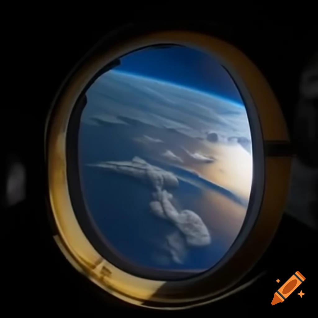 Cockpit view into space without pilot on Craiyon