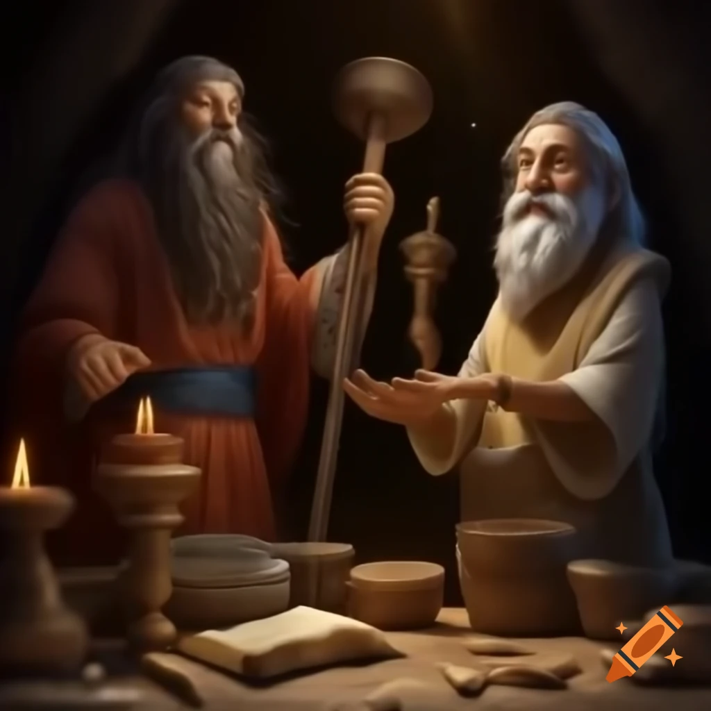 3D animation of Bezaleel and Aholiab creating items for God's temple on ...