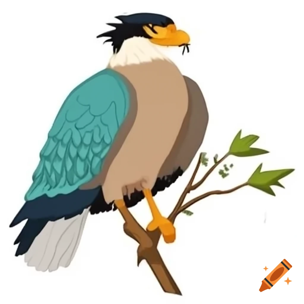 Mix of northern mockingbird, crested caracara, and turquoise-browed ...