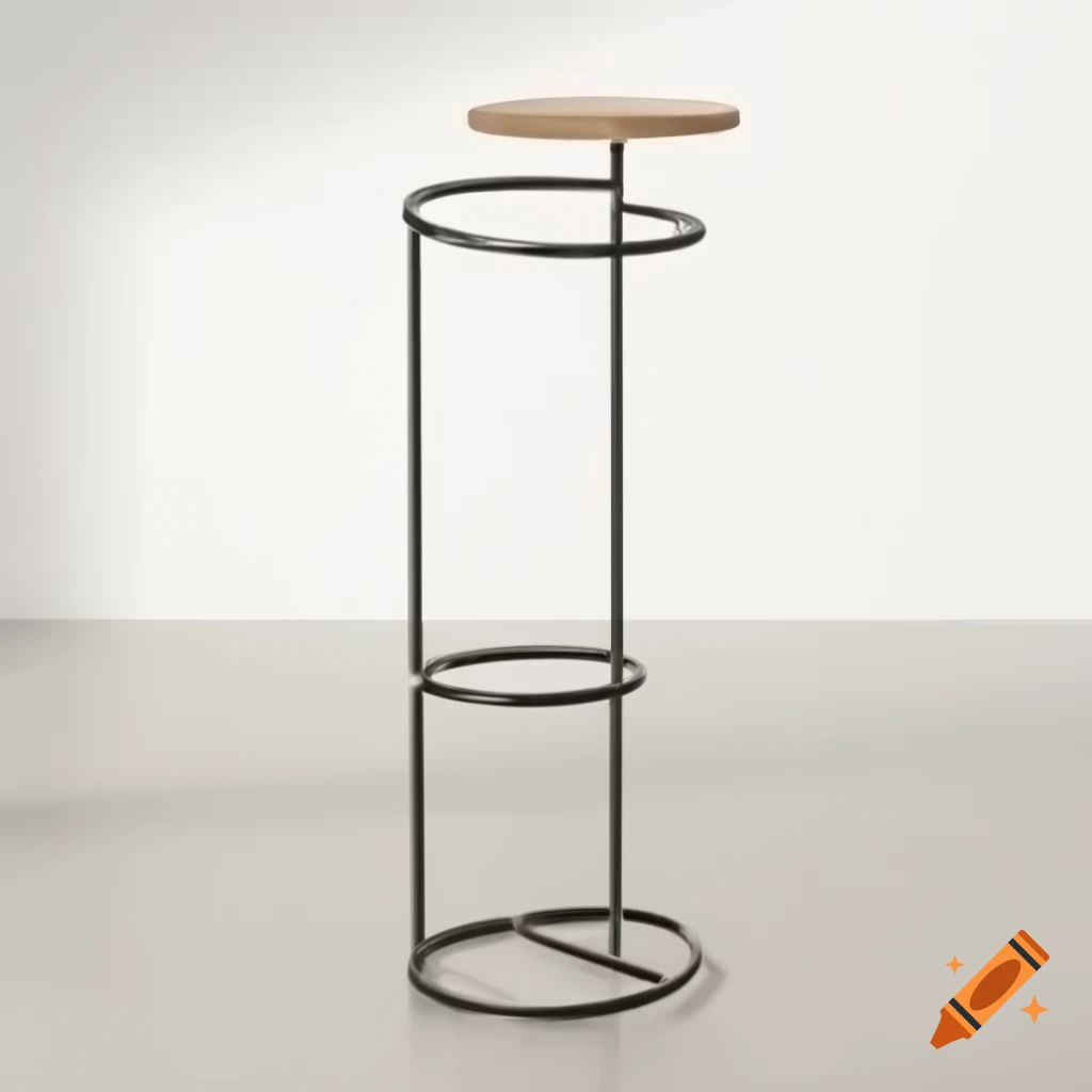 Modern loft-style plant stand for multiple pots, made of metal and ...