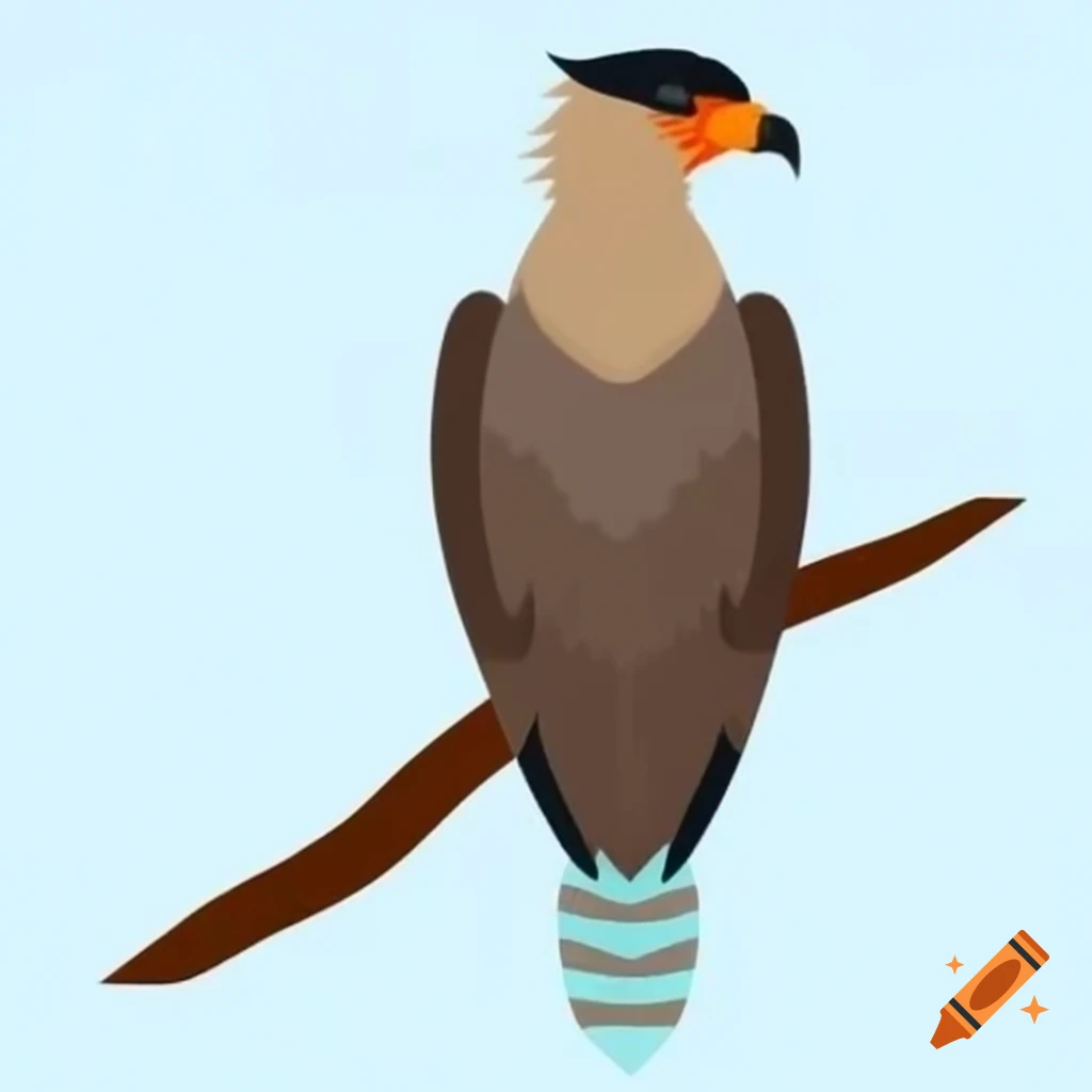 Mix of northern mockingbird, crested caracara, and turquoise-browed ...
