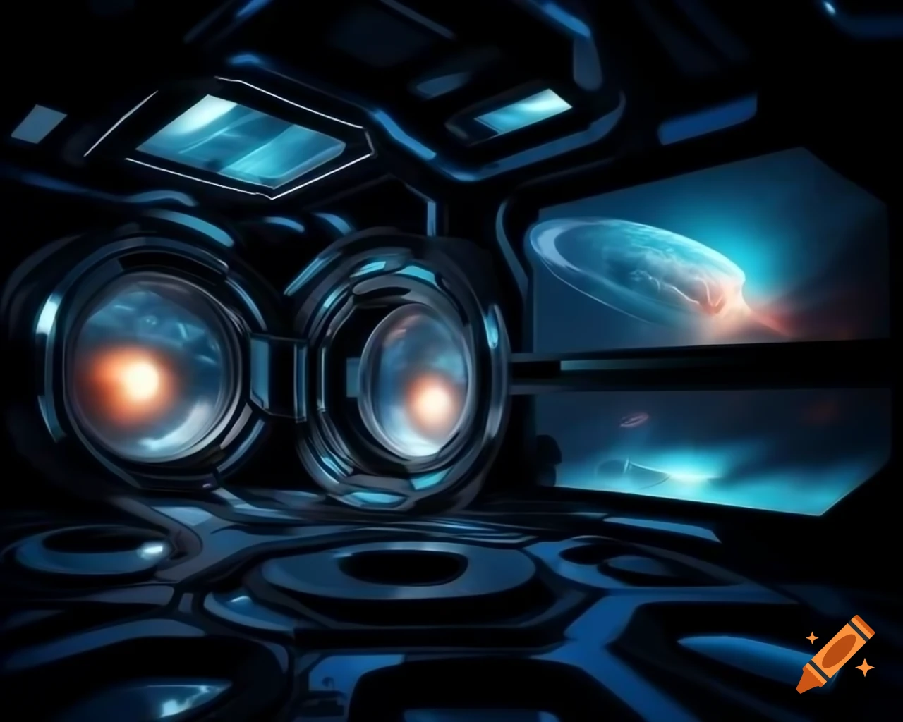 Hyperrealistic 3D render of a futuristic scene with lifelike textures ...