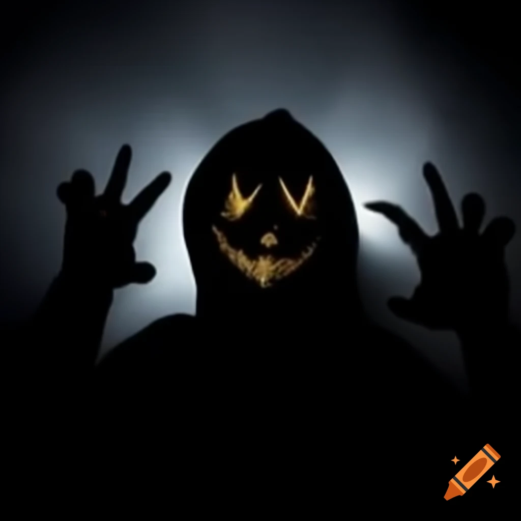 Mysterious shadow monster depiction on Craiyon