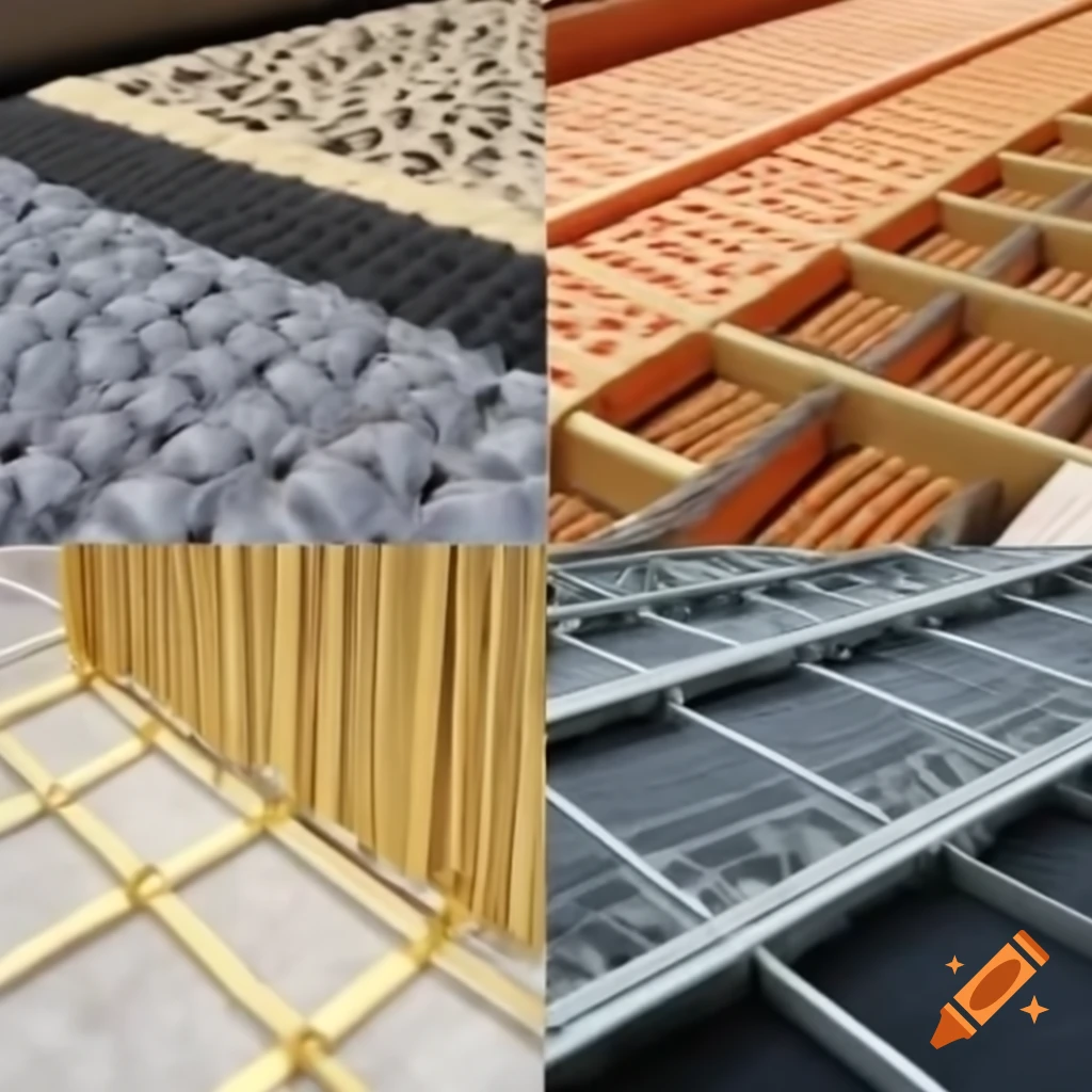 Comparison of insulation materials including fiberglass, rock wool, polyurethane foam, aerogel ...