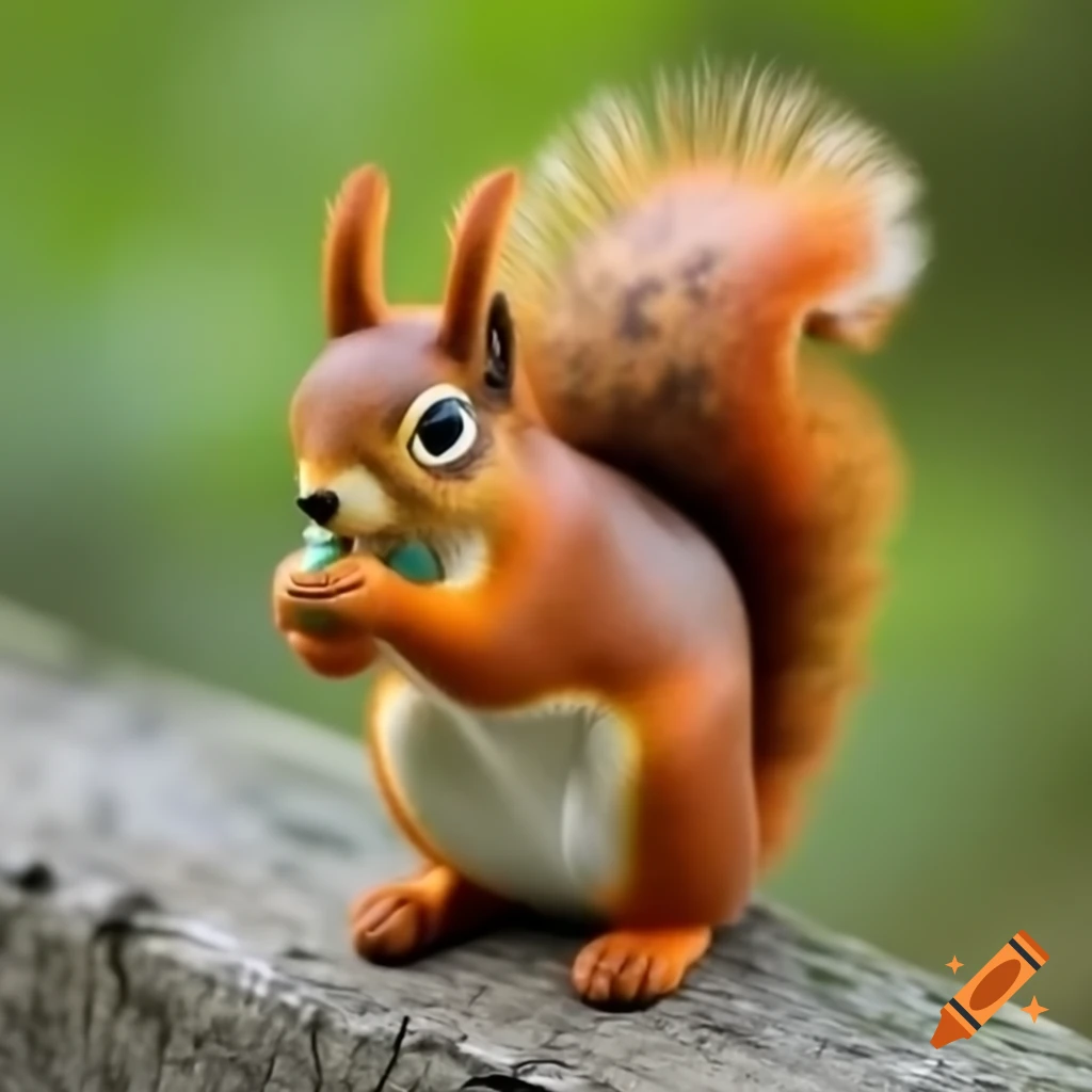 Sammy the Squeaky Squirrel's exciting adventure story on Craiyon