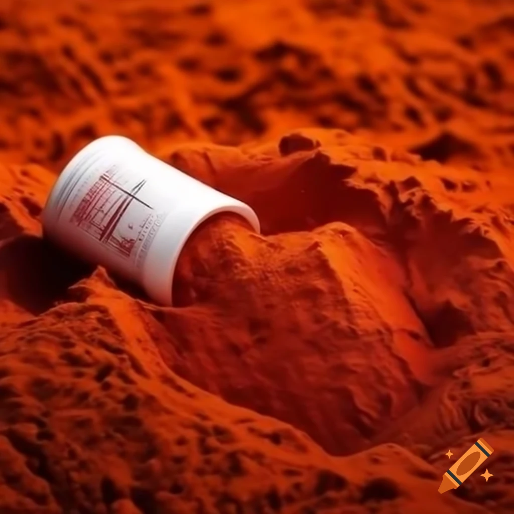 Red sweet pepper powder product among pepper field on Craiyon