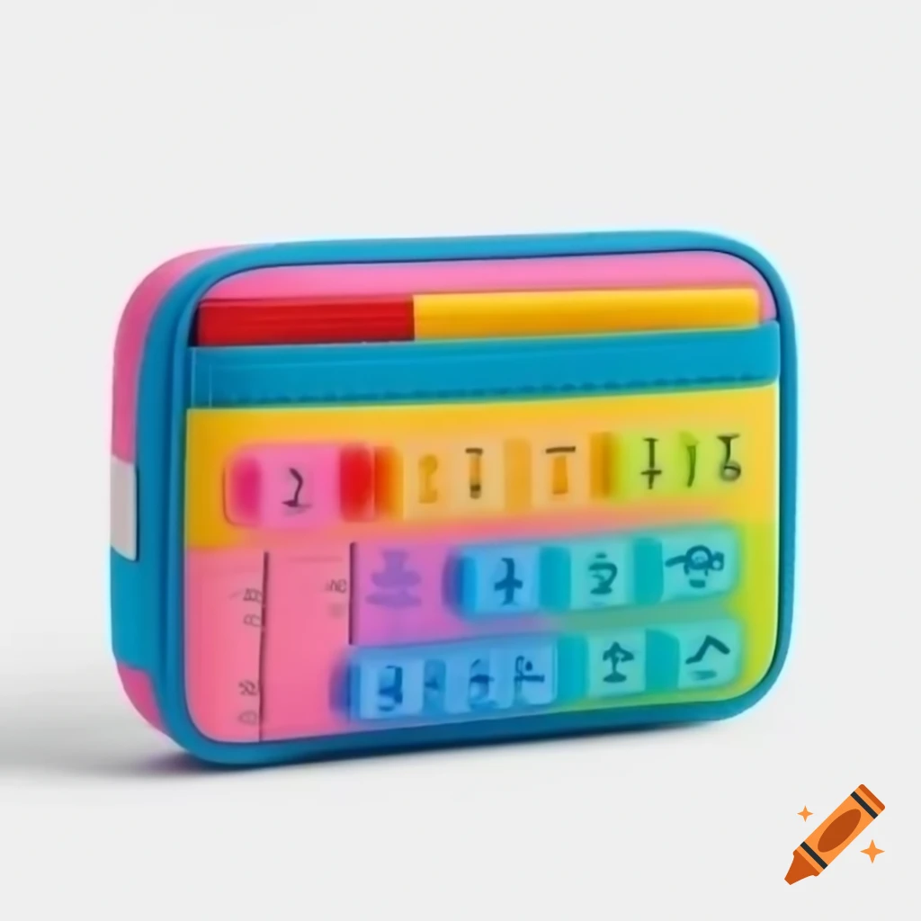 Educational smart pencil case for children with multiplication screen ...