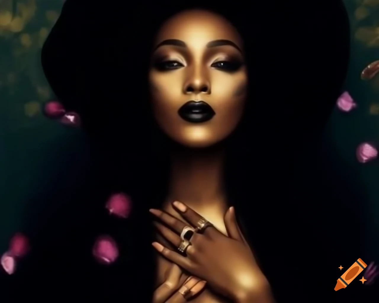 Gothic beauty reimagined with Orthodox Christian themes on Craiyon