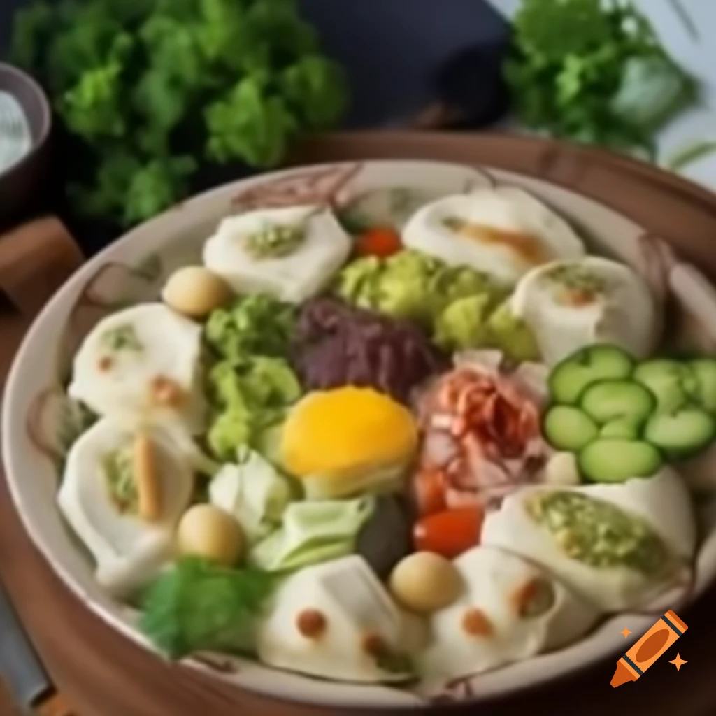 High quality food image showcasing colorful dishes on Craiyon