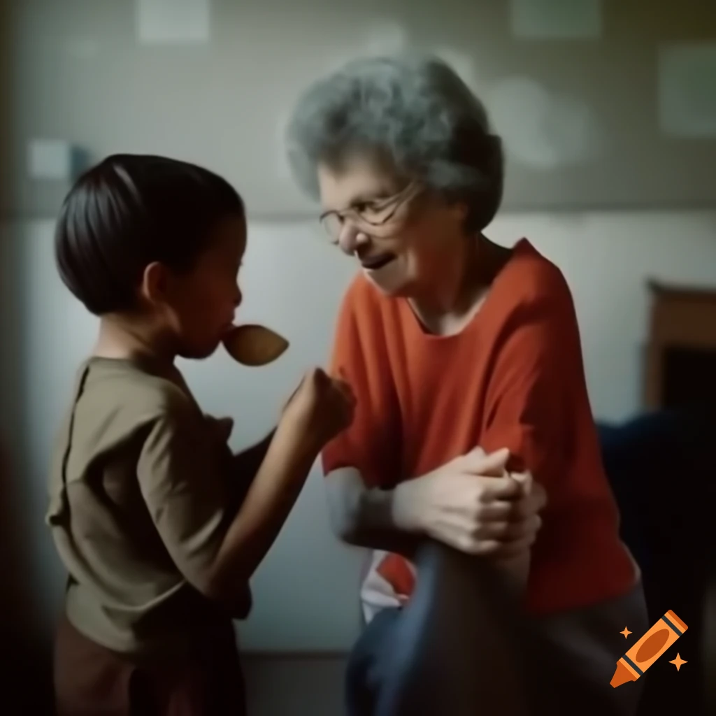 Cautionary tale about a memory-eating entity warning children on Craiyon