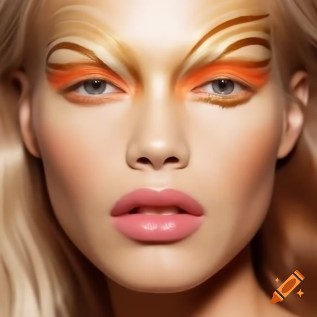 Photorealistic face blend of 90s supermodel and modern celebrity ...