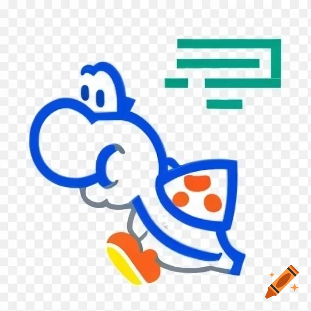 Logo featuring Yoshi with text "Stellasilverang" on Craiyon