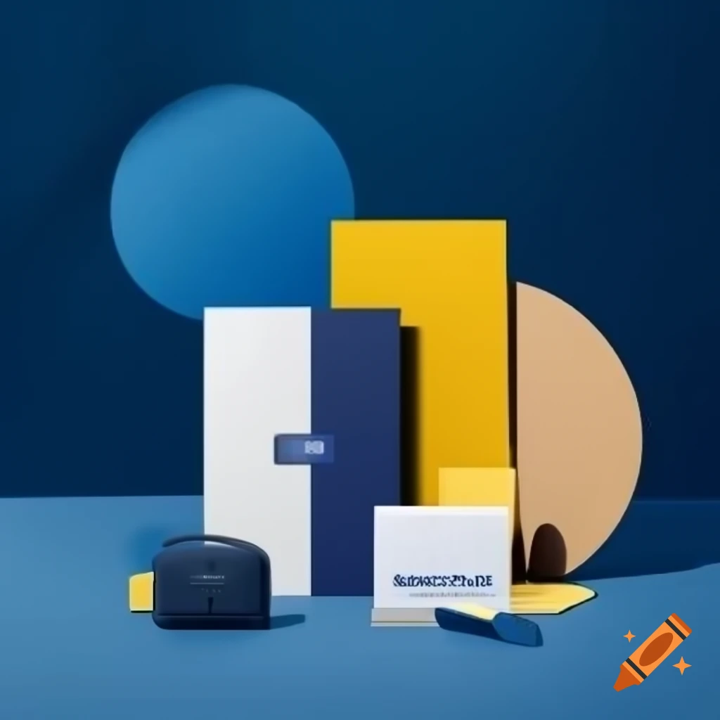 Modern branding mockup featuring new logo 'Zeyno' with navy blue ...