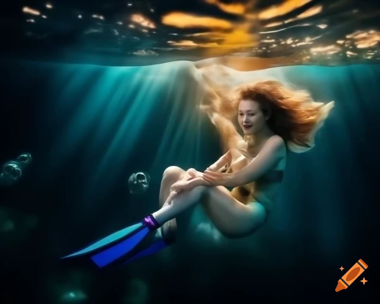 Hyper-realistic digital photoshoot exploring Empress Mu on Craiyon