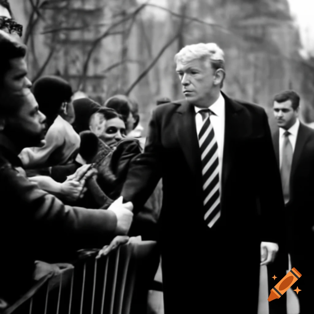 Political satire depiction of Donald Trump with a trunk instead of a ...