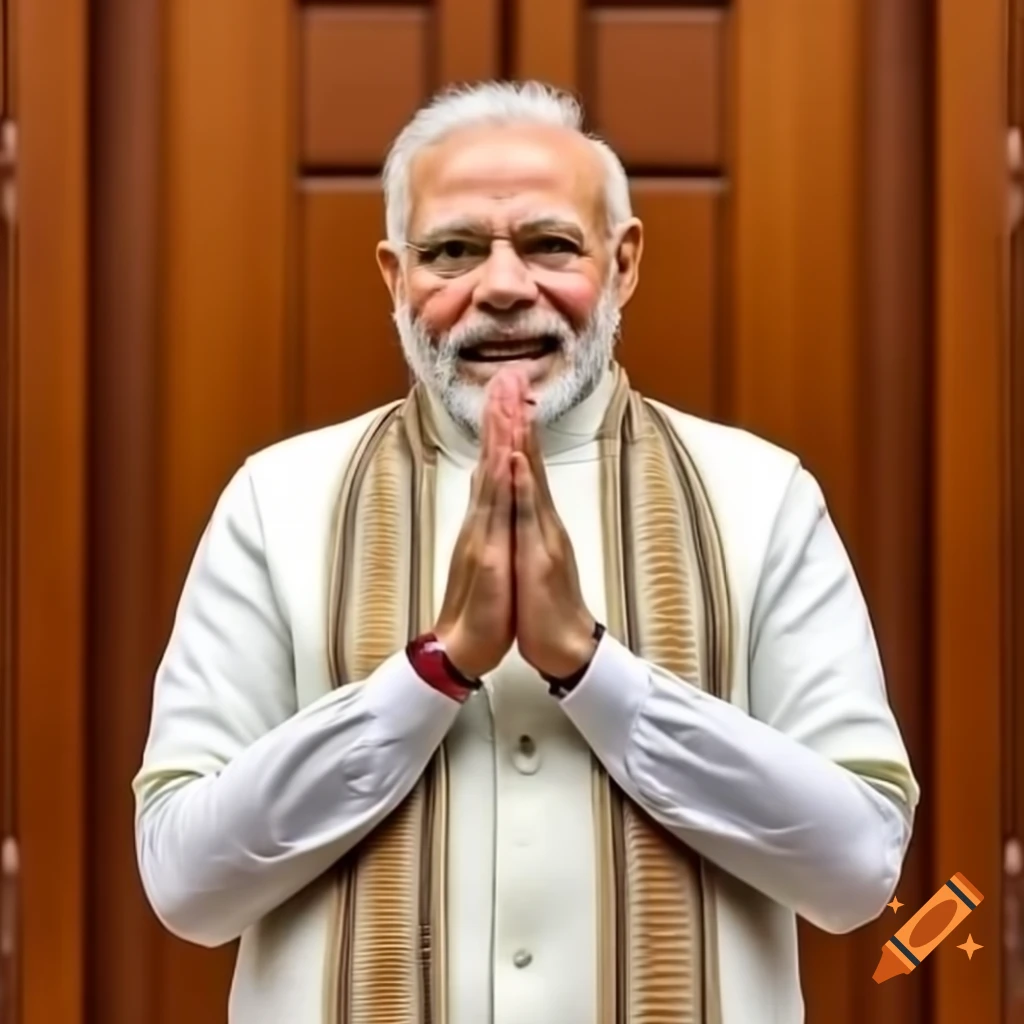 Narendra Modi addressing the impact of India's note ban policy on Craiyon