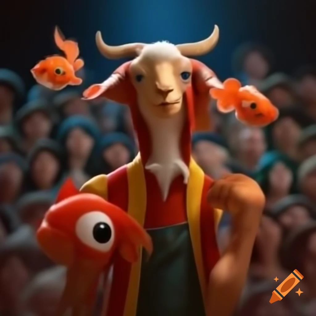 Talented animals in superhero costumes flexing before cheering crowd on ...