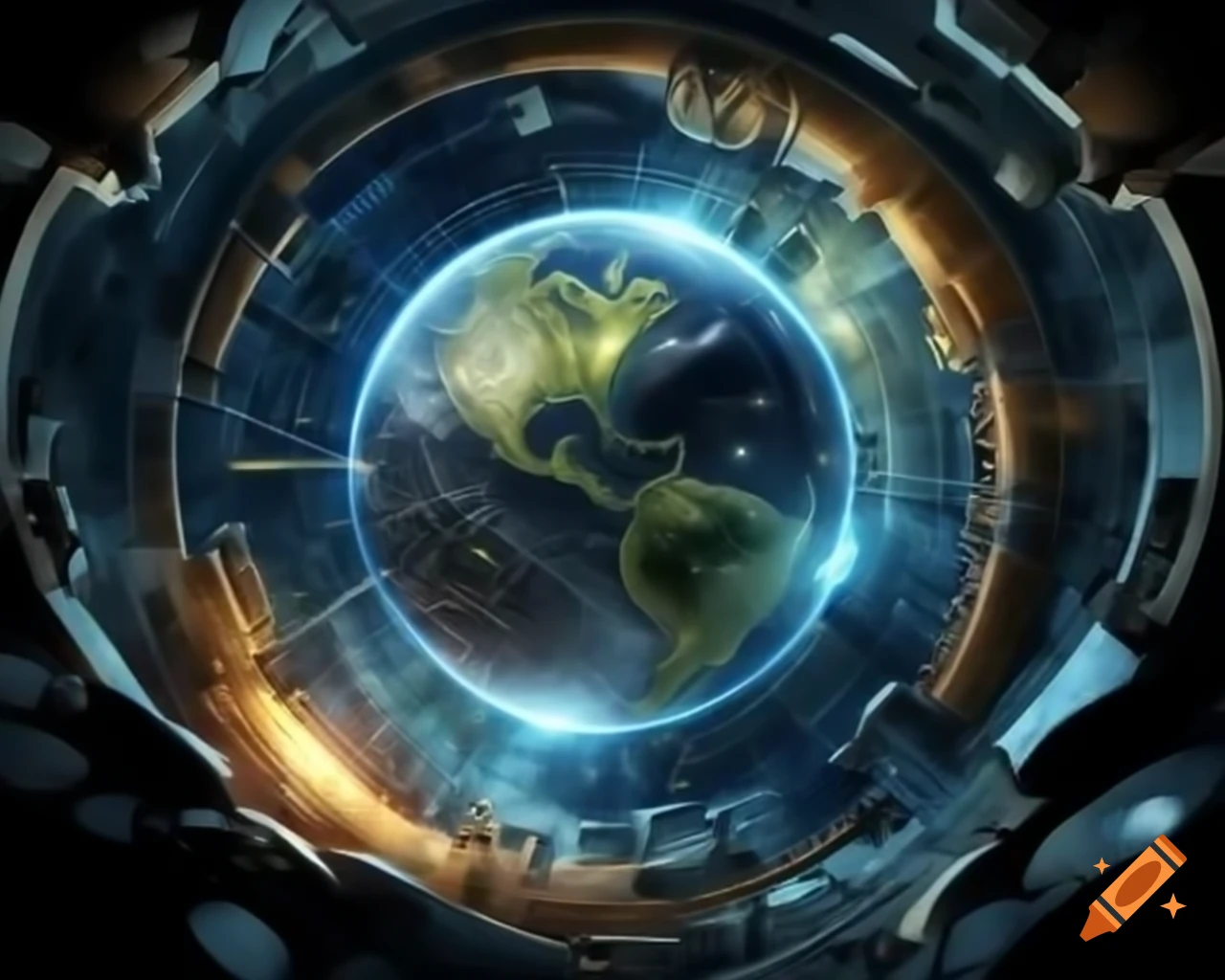 Steampunk technology challenges with quantum computing and nanotechnology on Craiyon