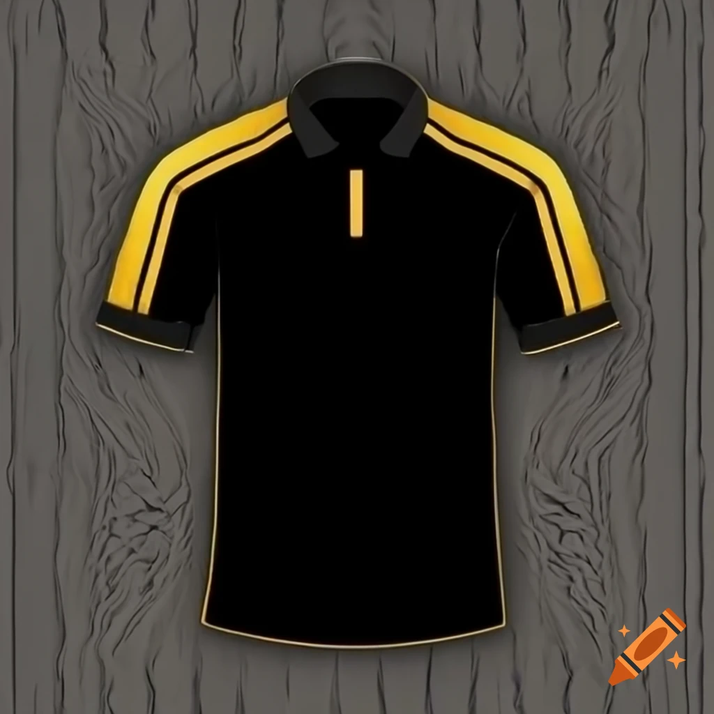 Black pro jersey with gold African patterns on collar, sleeves, and ...