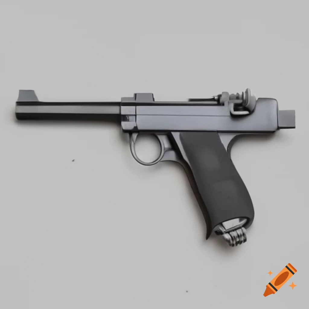 Non-specific firearm made of metal and composite materials on Craiyon