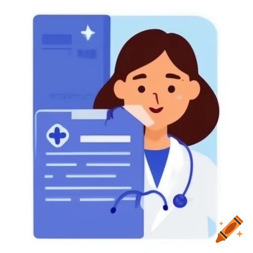 A4 size medical cover page for Pediatrics appointment, clinical ...