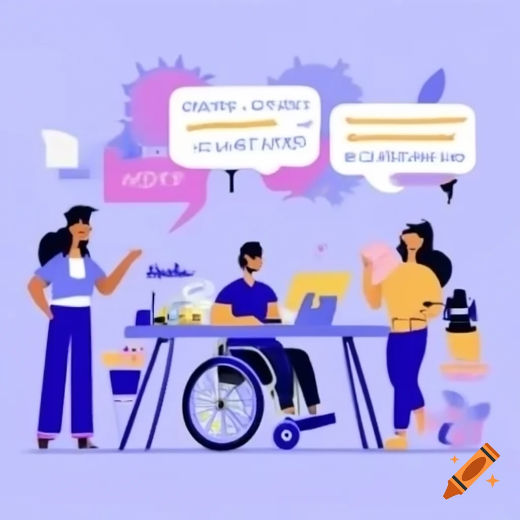 Poster promoting inclusive workplace for individuals with physical ...