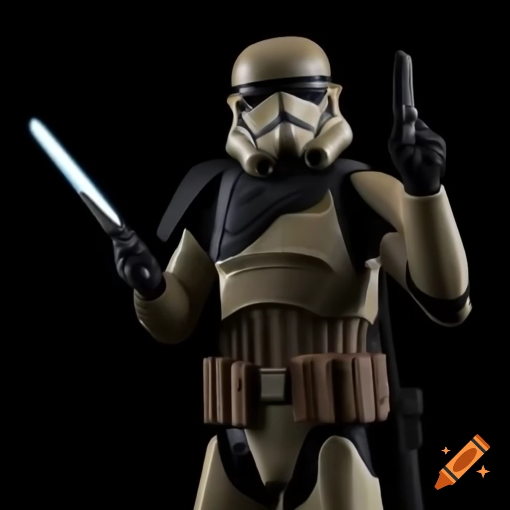 Star Wars advanced recon commando with throwing knife on Craiyon