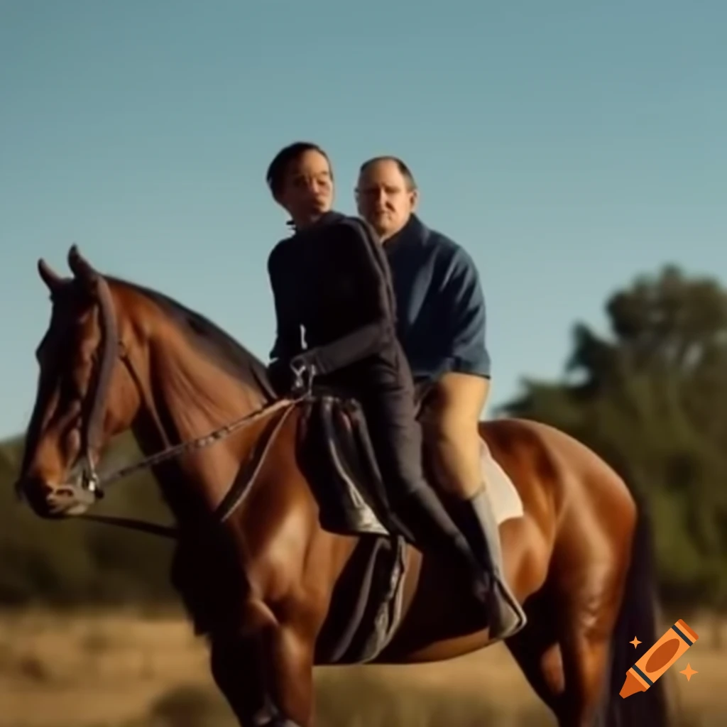 Man riding on the back of Professor Arnold Louis Weinstein in natural ...