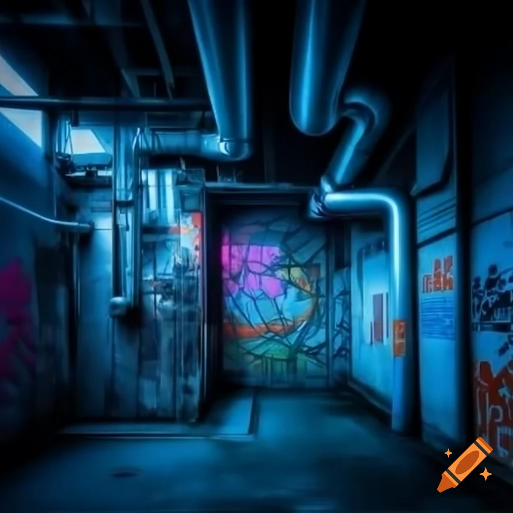 Graffiti wall in Japan featuring techno goth and vapor art with ...