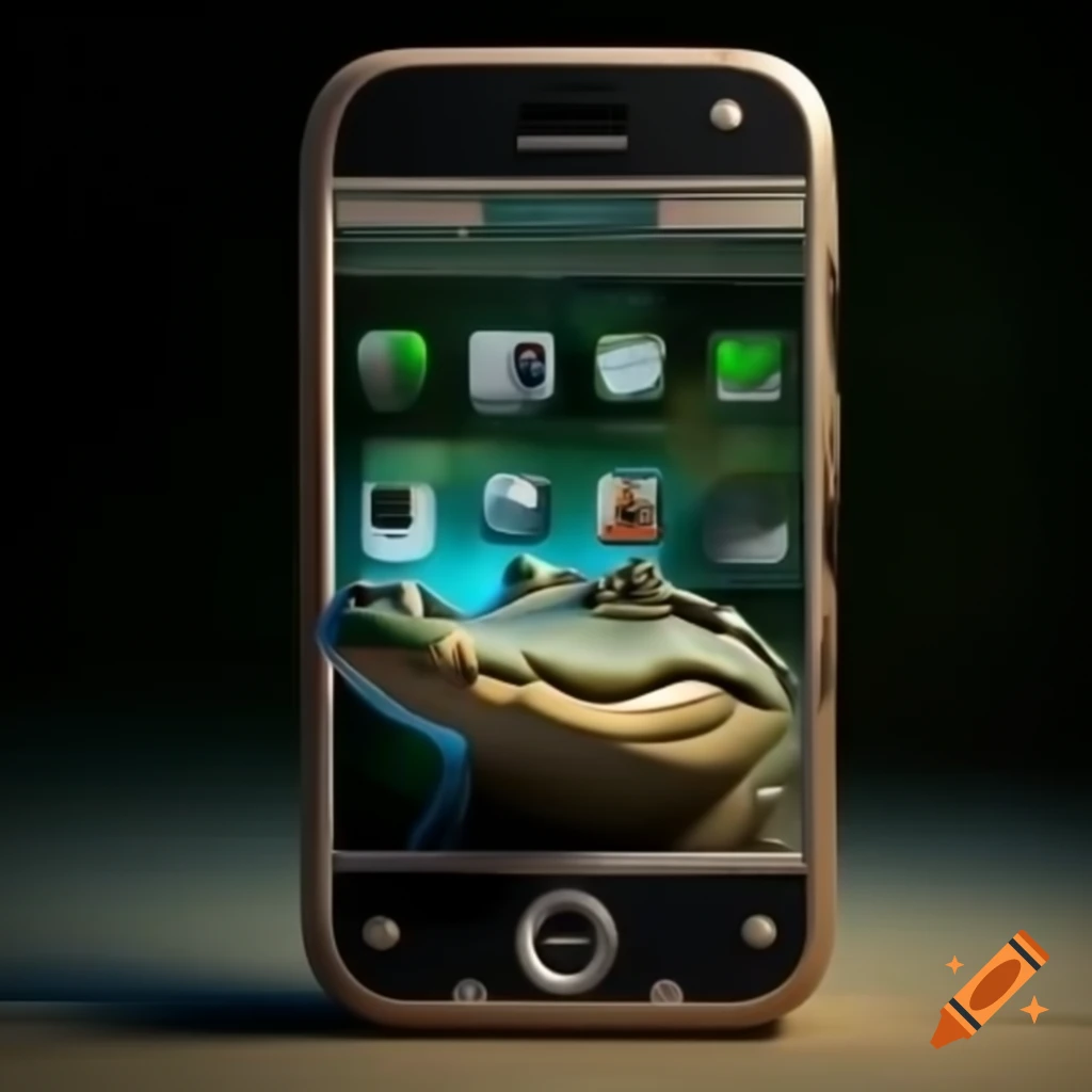 Phone screen displaying alligator-themed dating app on Craiyon