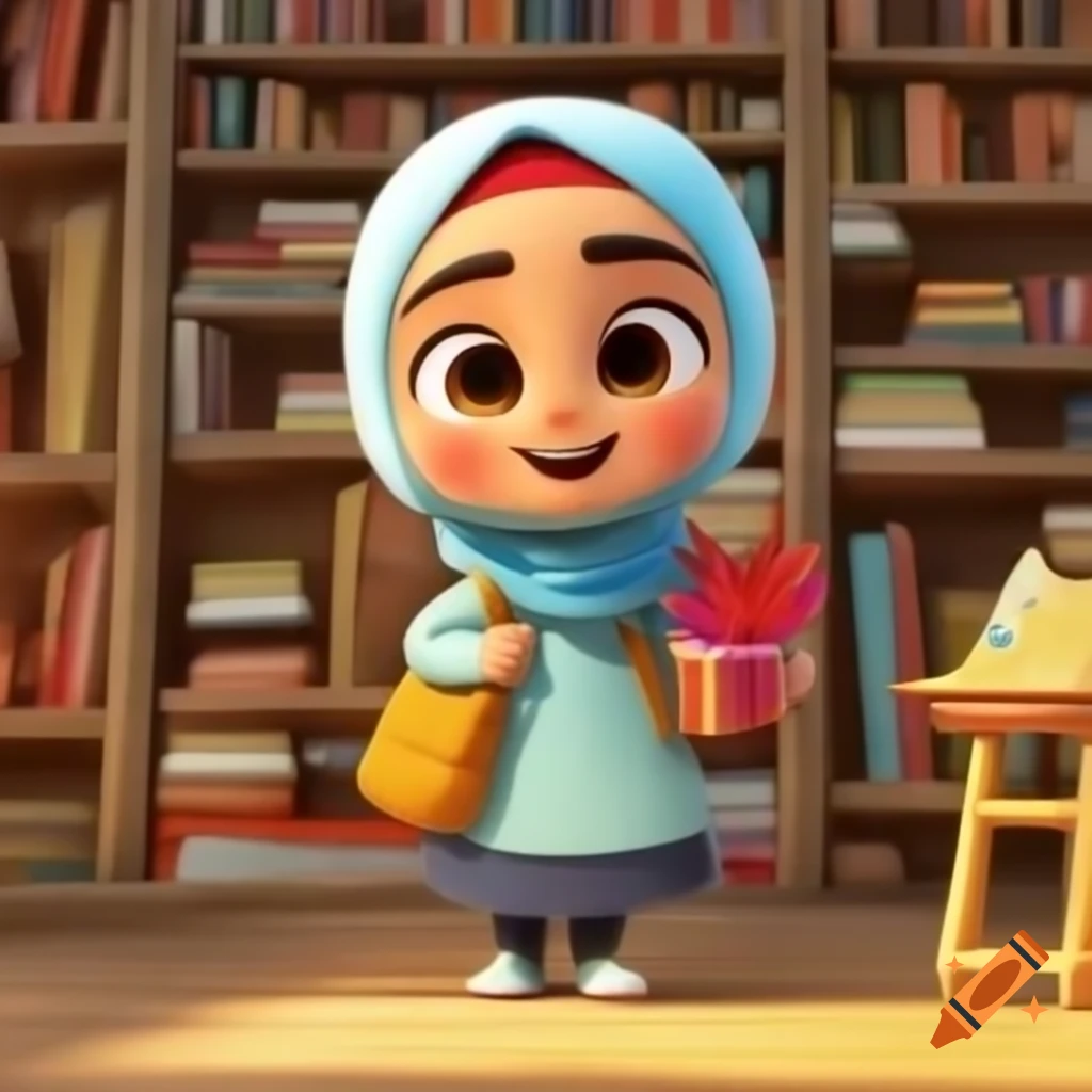 Concept for Pixar-style cartoon character named Layla with large ...