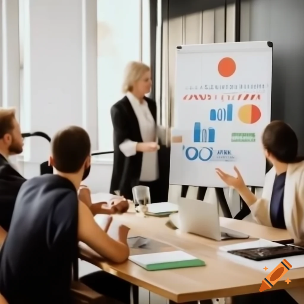 Infographic on SAP payment block with people discussing at conference ...