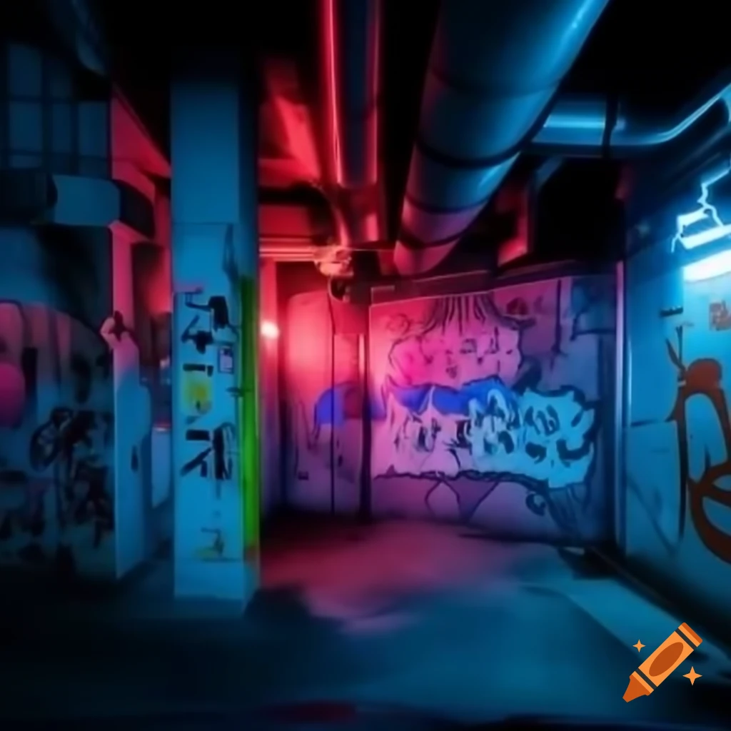 Graffiti wall in Japan featuring techno goth and vapor art with ...