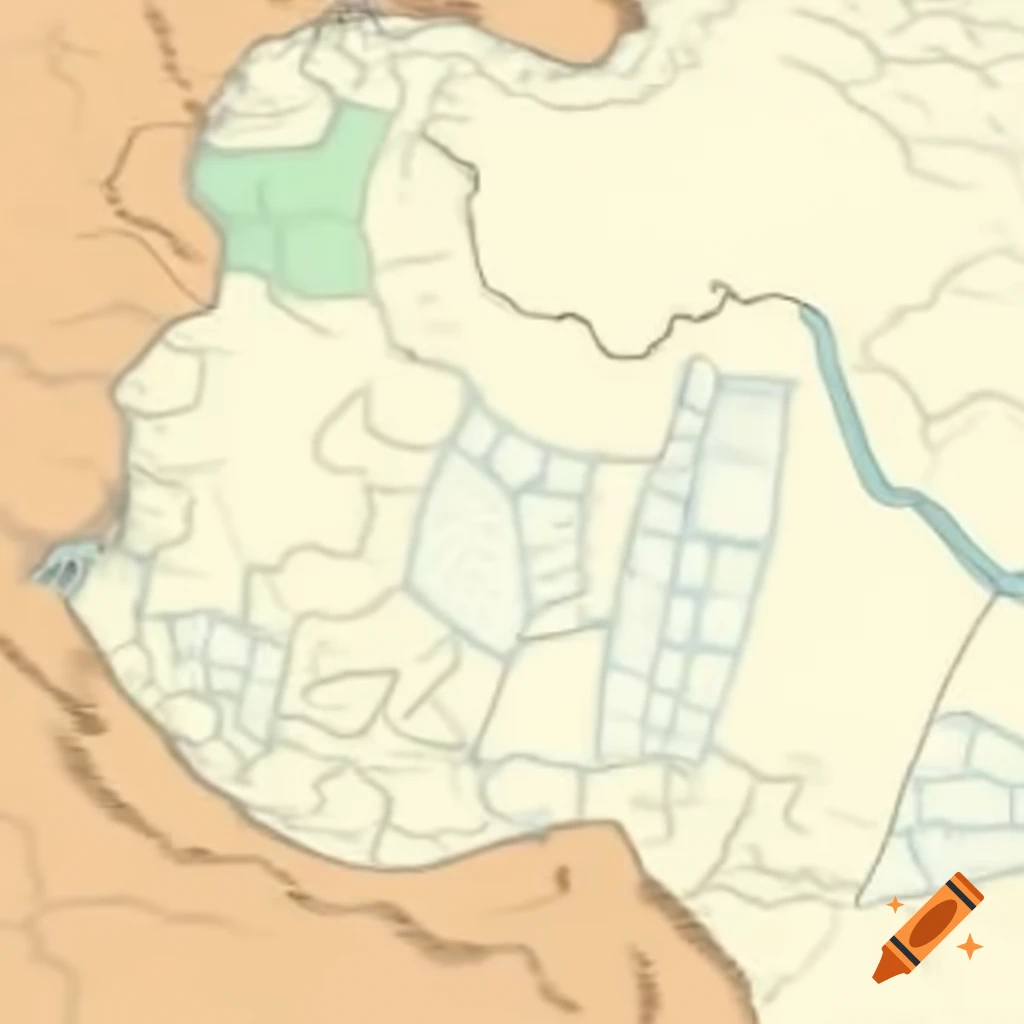 Map illustrating communication route from Kufa through Khuzestan ...