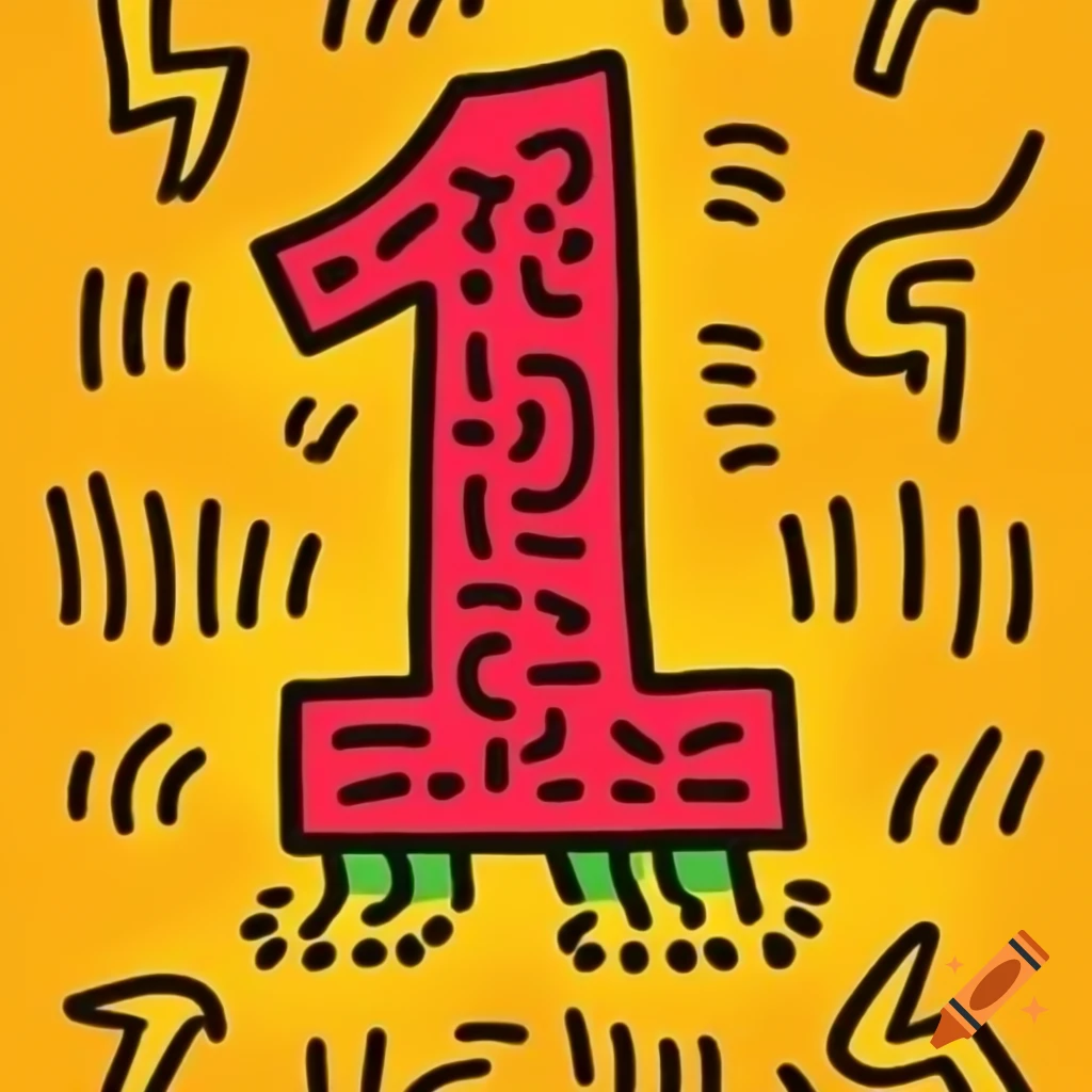 Keith Haring style poster illustrating good vs evil theme with diverse ...