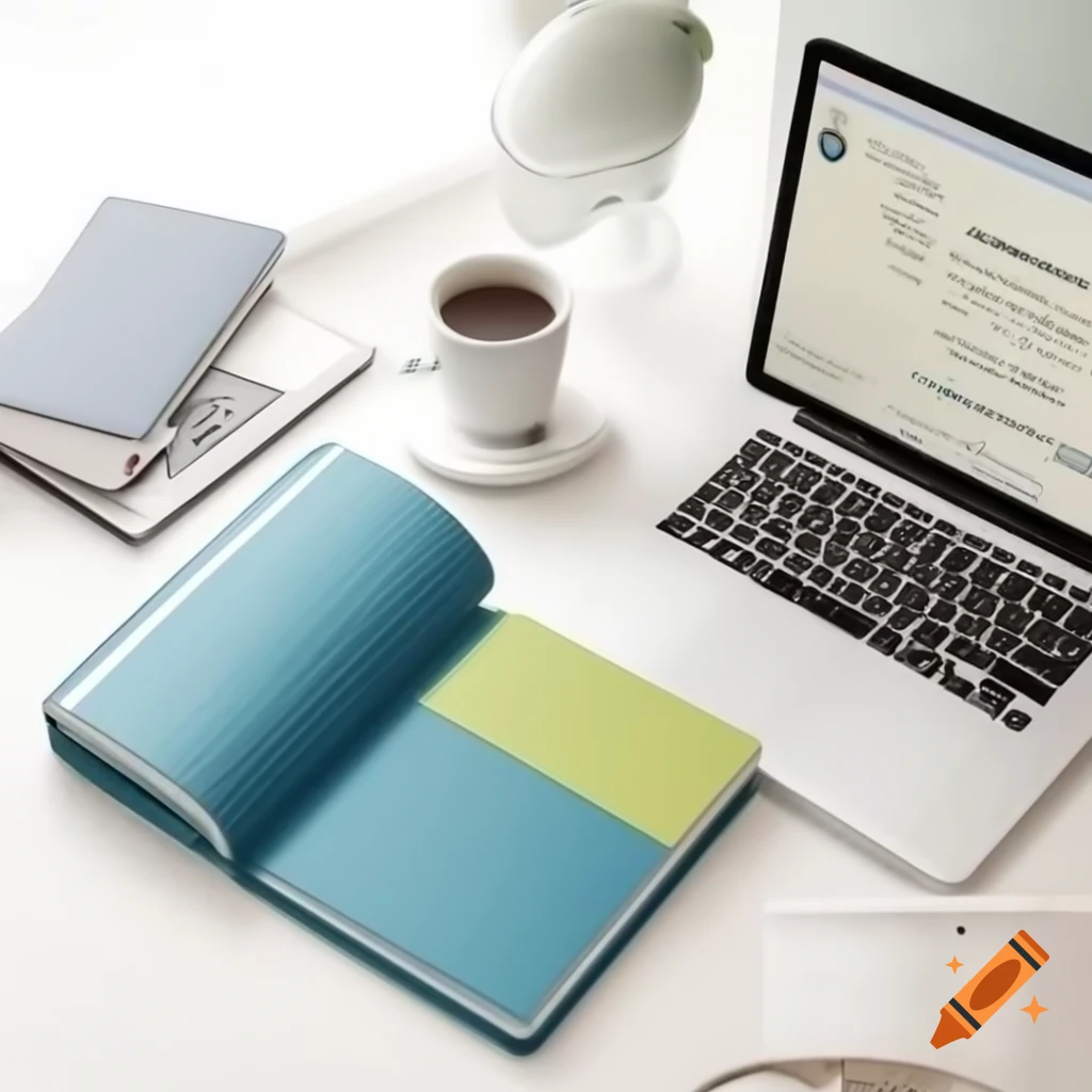 Modern ebook cover design featuring home office setup with laptop and ...
