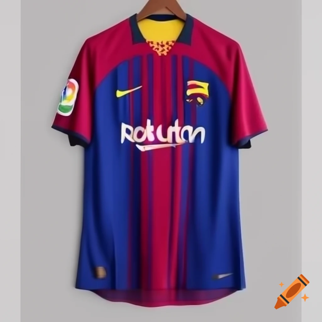 FC Barcelona jersey designs displayed together on Craiyon