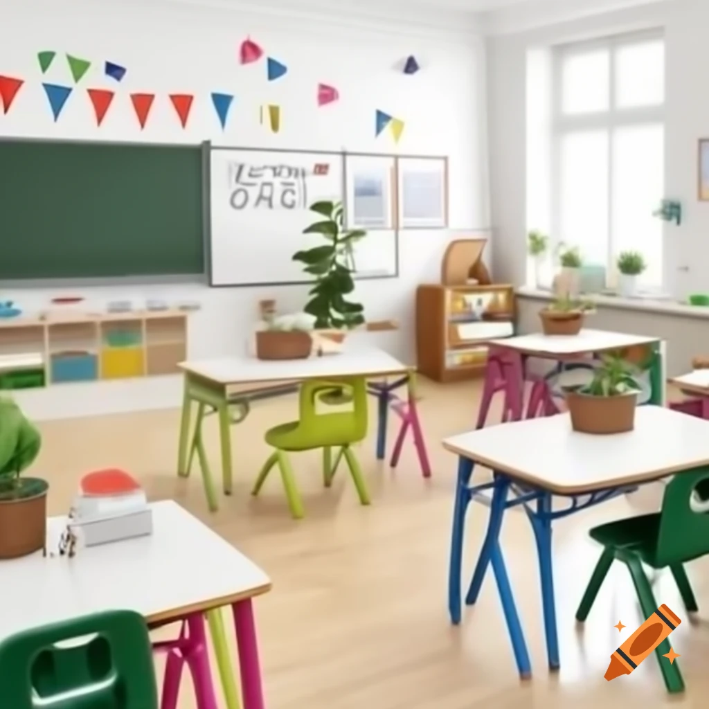 Modern elementary classroom for ESL with sensory seating and ...