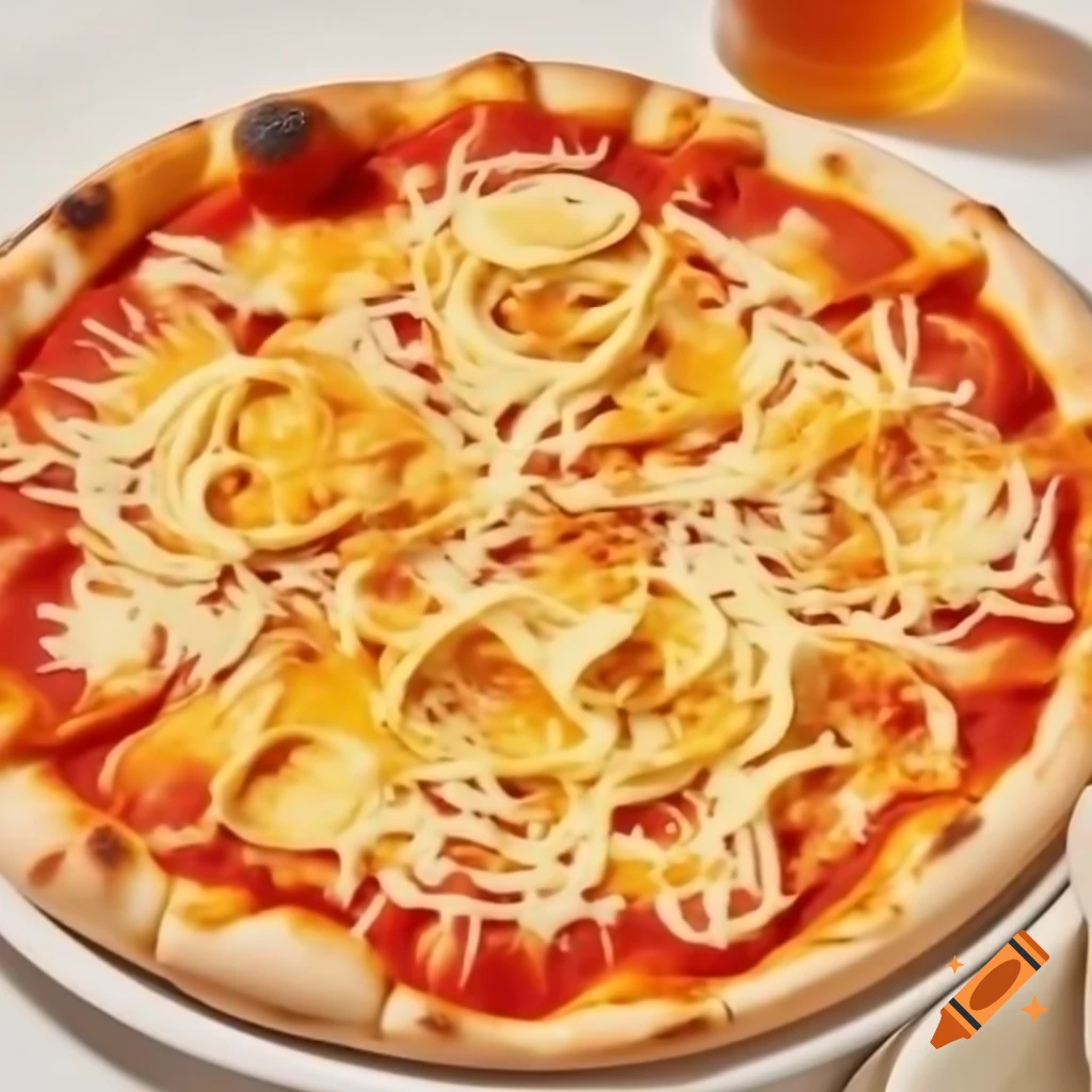 Delicious pizza with honey, cheese, vegetables, and pineapple on Craiyon
