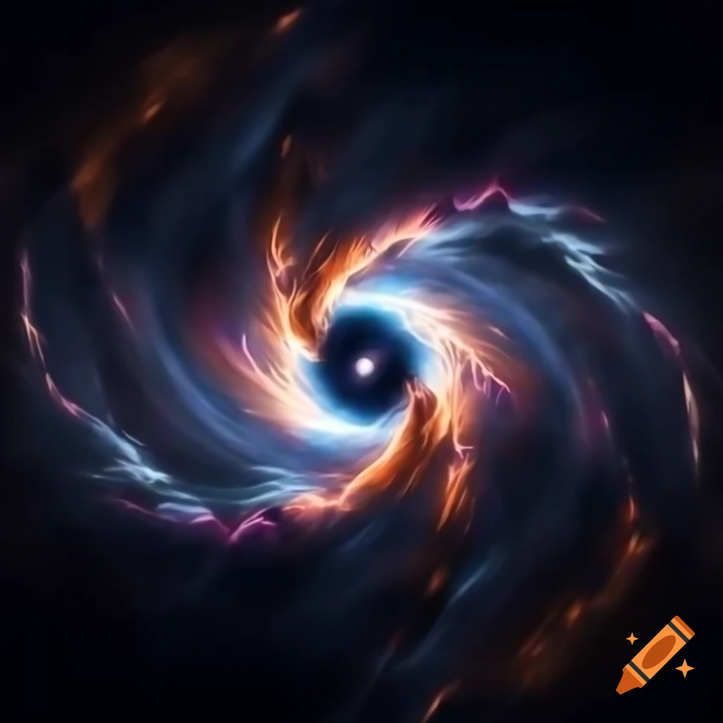 Visual representation of the Big Bang with cosmic energy and sacred ...