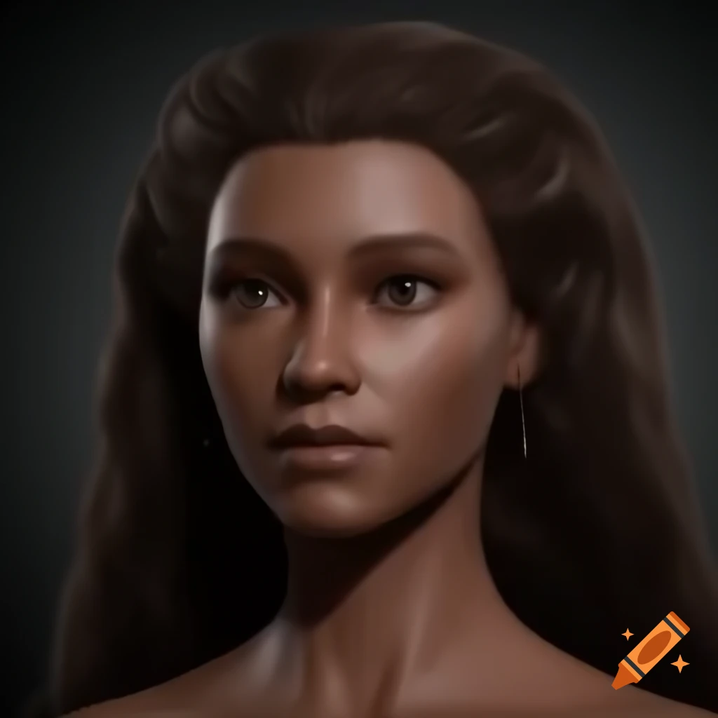 Saint Tamar, Empress of Georgia, rendered in high-quality 3D with ...