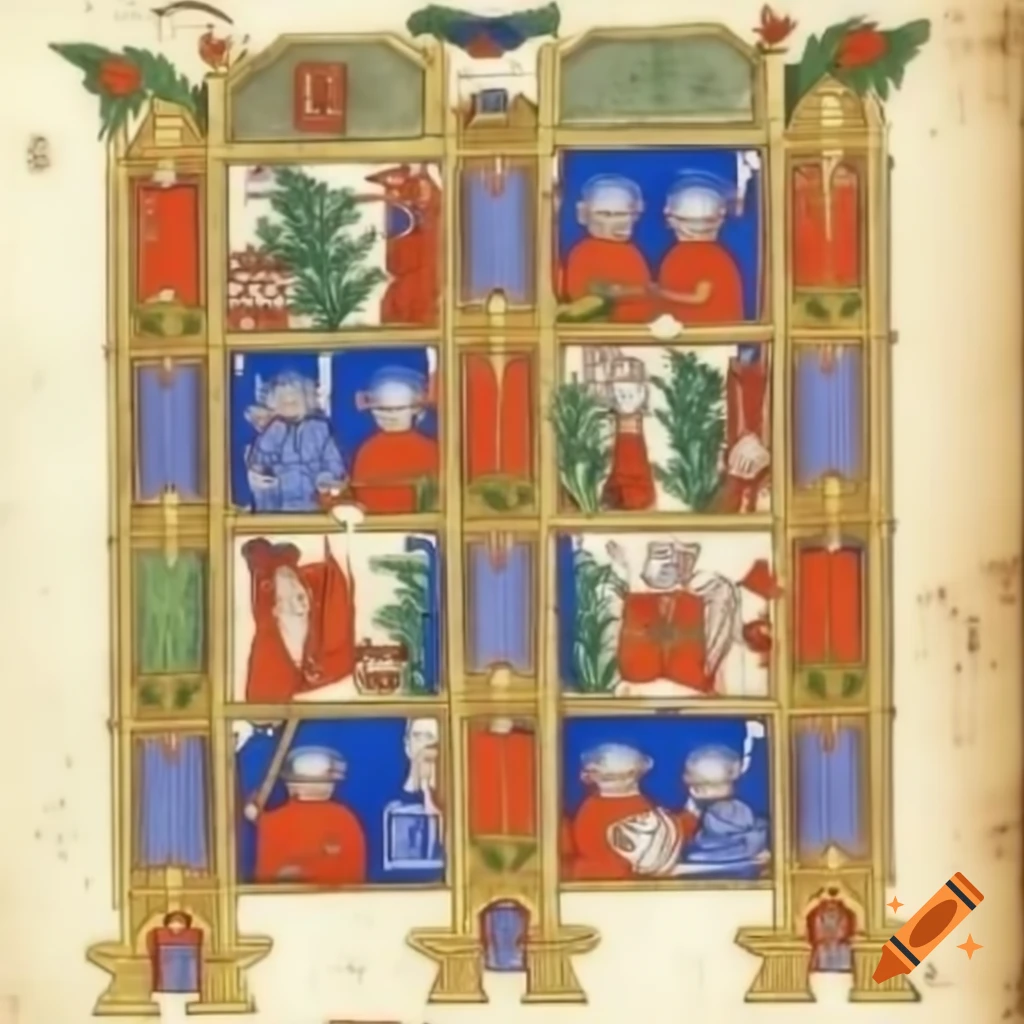 Illuminated manuscript illustration of medieval physician inspired by ...