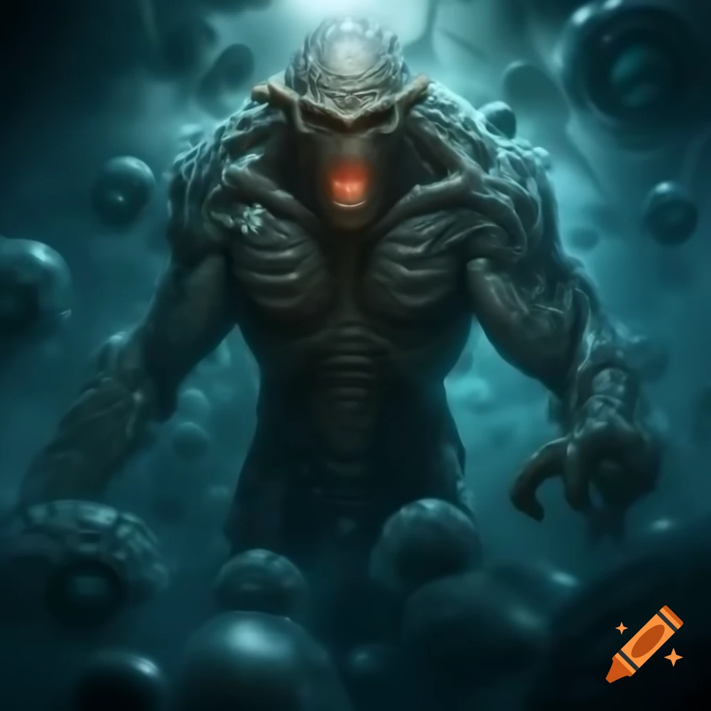 Humans adapting to arboreal monsters with genetic engineering on Craiyon