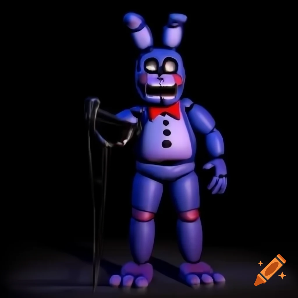 Bonnie from Five Nights at Freddy's in a dark, realistic horror game ...