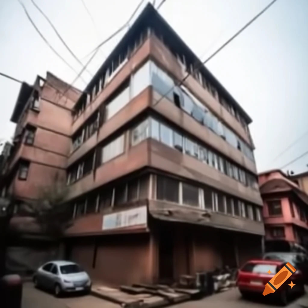 Five-story office building with basement parking in Kathmandu, Nepal on ...