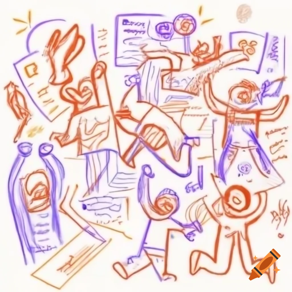 Energetic sketch illustrating empowerment of students through respect ...